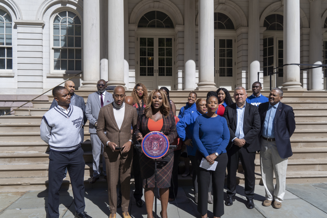 Council Members Louis with Others Hold Press Conference in Support of ...