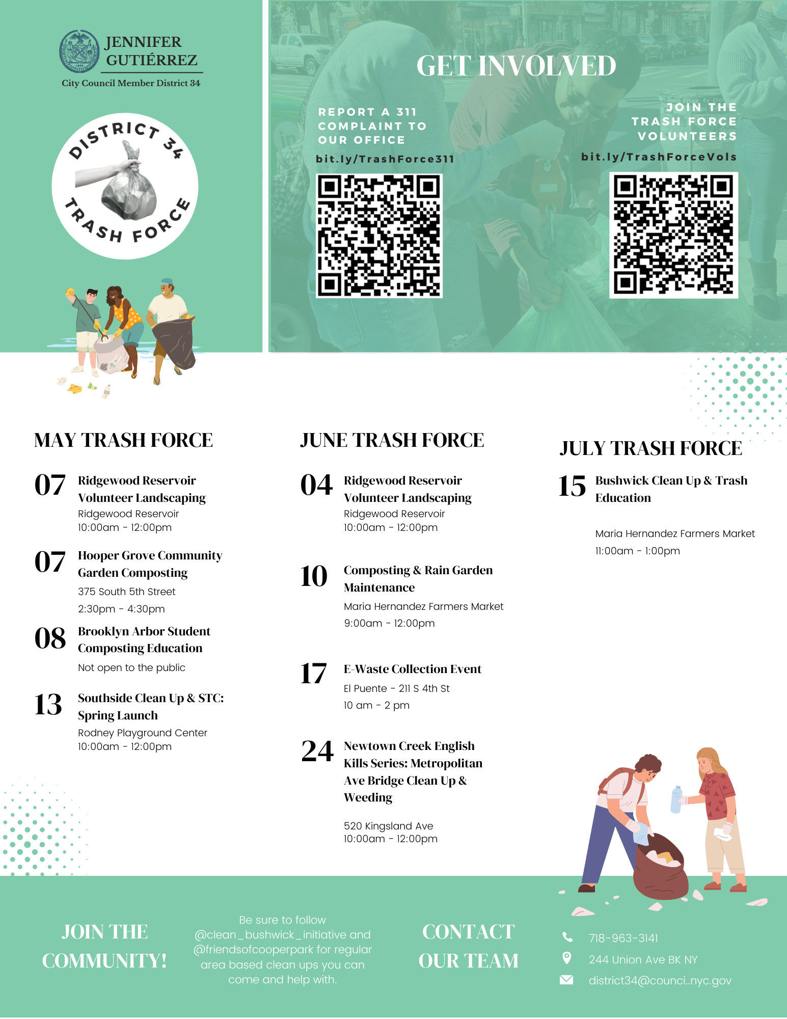 District 34 Trash Force - Jennifer Gutiérrez