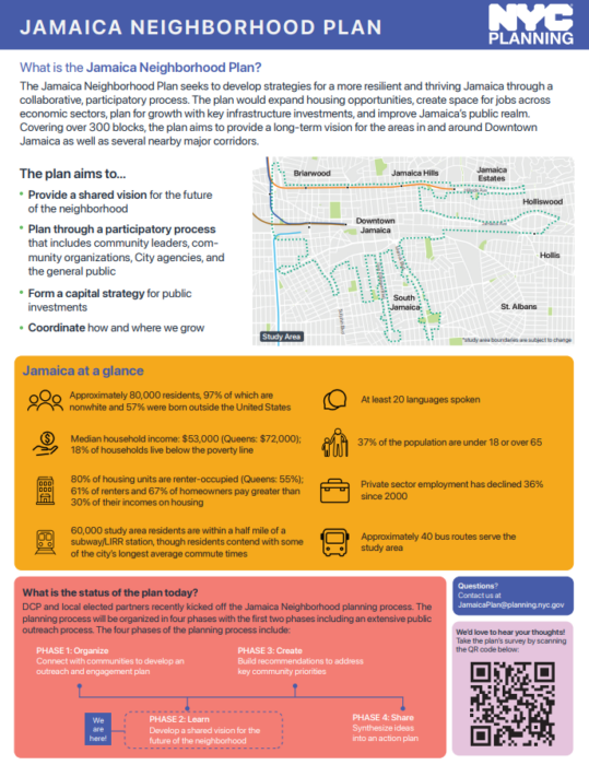 Jamaica Neighborhood Plan Survey - Nantasha Williams